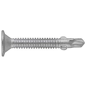 The Hillman Group 47296 1/4-20 x 2-3/4-Inch Flat Head Self Drilling Screw with Wing Phillips Drive