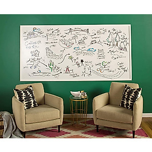 Rust-Oleum 241140 Specialty Dry Erase Brush-On Paint Kit, White 16 Fl Oz (Pack of 1)