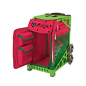 ZUCA Sport Watermelon Dew Insert with Green Frame with Flashing Wheels