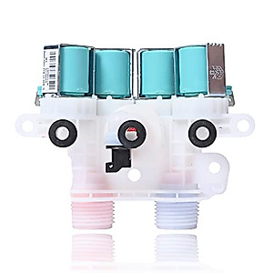 Washer Water Inlet Valve Replace For Whirlpool Cabrio WTW8500DR2 WTW8500DC2 WTW7500GC0 WTW7500GW0 WTW8500DC0 WTW5105HW0 WTW5105HW1 WTW7500GC2 WTW7500GW2 WTW8500DC5 WTW7500GW WTW8500DW WTW8500DW1