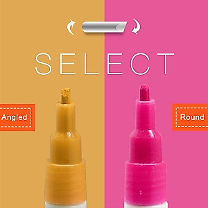 W OUTWIT Chalk Markers, Erasable Chalkboard Neon Pens for first day of school board, 8 Packs Non-Toxic Car Window Markers with Reversible Tip,16 Labels, Drawing Markers for Chalkboards Kids Gift