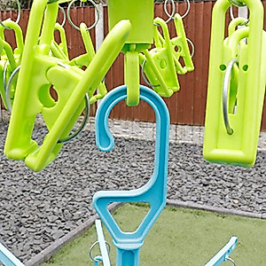 HANGERWORLD 20 Clip Hanging Laundry Drying Rack for Socks, Underwear and Baby Clothes