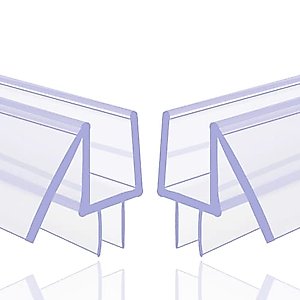2-Pack Hipple Home Frameless Shower Door Bottom Seal Strip (1/4 x 39" (6mm))