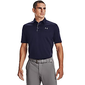 Under Armour Men's Tech Golf Polo , Midnight Navy (410)/Graphite, X-Large