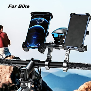 BRCOVAN Aluminum Alloy Handlebar Extensions for Bicycle & Motorcycle, Bike Handlebar Extender with Double Mounting Clamp Holder, Fit for Handlebars Diameter 0.87'' to 1.26''