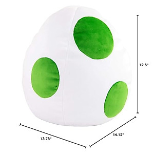 Club Mocchi- Mocchi- Nintendo Super Mario Plush - Yoshi Egg Plushie - Collectible Squishy Plushies - 15 Inch