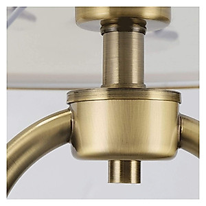 NTIYOU Floor Light Metal Floor Lamp Fabric Lampshade Floor Light Simple Vertical Double Pole Iron Floor Lamps for Living Room Bedroom Office