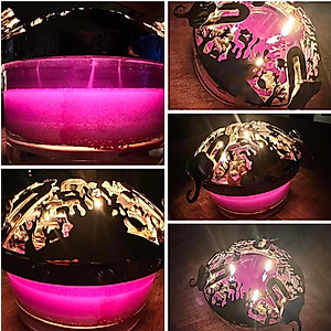 Peek Product Designs Adjustable Candle Topper for Jar Candles - Ocean Design with Coral Reef & Stingrays - Candle Cover Shade Sleeve Lid