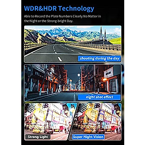 JOMISE Mirror Dash Cam with Detached Dual Camera,11" Full HD 1080P Front and Rear View Mirror Camera,Back up Cameras for Cars and Trucks,Night Vision,Parking Monitor, Free 32GB Card & GPS T860S