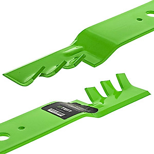 8TEN LawnRAZOR Mower Blade Set for MTD Cub Cadet LT1042 42 inch Decks 759-3830 742-3033 742-04101 759-04081 (Toothed Mulching)