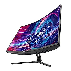 Sceptre 32-inch Curved Gaming Monitor Overdrive up to 240Hz DisplayPort 165Hz 144Hz HDMI AMD FreeSync Build-in Speakers, Machine Black (C325B-185RD)