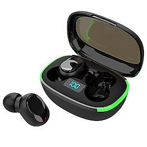 Wireless Earbuds Bluetooth Headphones with Wireless Charging Case IPX4 Waterproof Stereo Earphones in-Ear for SPOR (Y70)