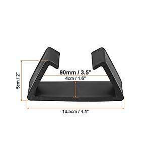 PATIKIL Patio Furniture Clips, 16 Pack Sofa Clamps Fixed Buckle Wicker Rattan Chair Fasteners for Outdoor, Black