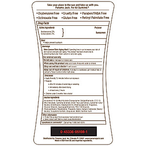 Panama Jack Sunscreen Tanning Lotion - SPF 8, PABA, Paraben, Gluten & Cruelty Free, Antioxidant Moisturizing Formula, Water Resistant (80 Minutes), 6 FL OZ