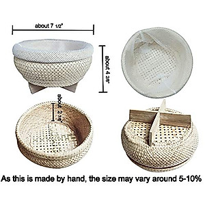 Plai Na Thai Sticky Rice Basket Steamer Bamboo for Pot Electric Cooker Asian Food