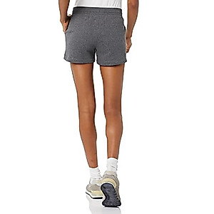 Amazon Essentials Women's Fleece Short, Charcoal Heather, X-Large