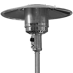 Garden Sun GS4400SS Floor Standing 41,000 BTU Propane Powered Patio Heater With Push Button Ignition, Stainless Steel