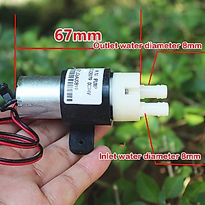 Submersible Sump Pump 24V Micro Diaphragm Pump 370 Motor Self-priming Pump Low Noise Large Flow Small Electric Pump Transfer Pump
