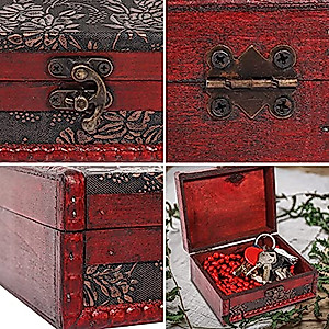 SICOHOME Treasure Box, 5.46" Tarot Cards Box for Trinkets,Taro Cards,Gifts and Home Decor