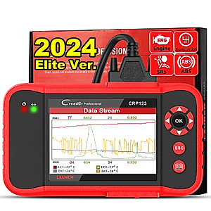 LAUNCH CRP123 OBD2 Scanner, Engine/ABS/SRS/Transmission Code Reader Car Diagnostic Scan Tool, Full OBDII Modes Automotive Scanner, Live Data Stream Graph, Lifetime Free Update