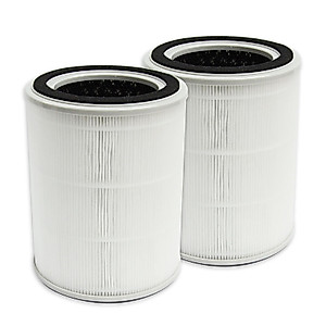 PUREBURG TPFF001 Replacement Filters Compatible with TOPPIN Comfy Air C2 Air Purifier TPAP001,2-Pack H13 True HEPA 4-Stage Filtration Activated carbon. Does not Fit Comfy Air Bridge series.