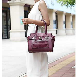 MKF Collection Satchel Bag for Women with Wristlet Wallet, Crossbody Handbag Top-Handle Purse