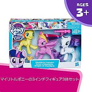 My Little Pony Toy Twilight Sparkle, Rarity & Fluttershy 3-Pack, Intro to Friendship is Magic, Ages 3 and Up