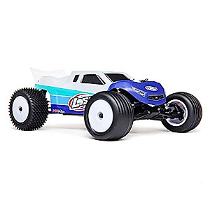 Losi RC Truck 1/18 Mini-T 2.0 2 Wheel Drive Stadium Truck Brushless RTR Ready-to-Run Blue LOS01019T2