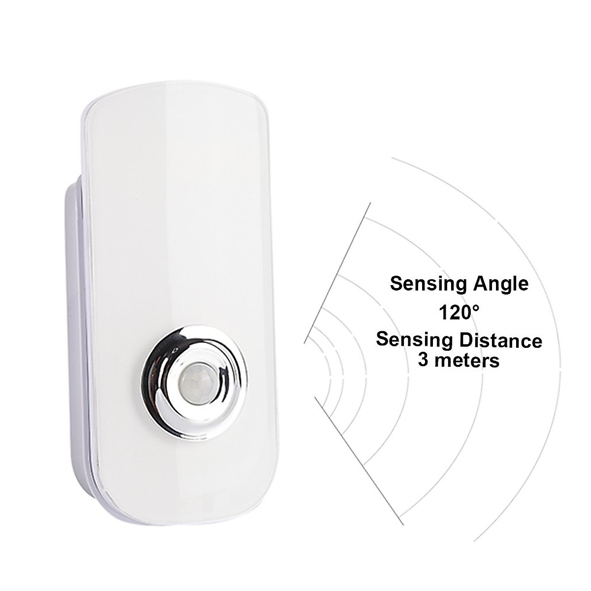 Bonashi 2 Pack LED Night Light Flashlight Motion Sensor Cut Light 3-in-1, Rechargeable Emergency Light, Auto Sensing Energy Saving Wall Mount Light Portable LED Torch White Small Size