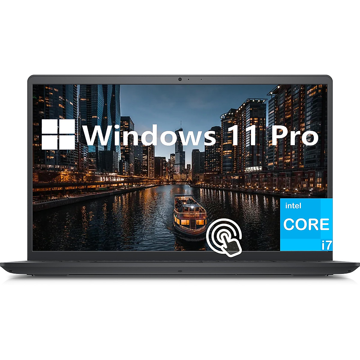 Dell Inspiron 3520 15.6 Inch FHD Touchscreen Business Laptop, Intel Core i7-1255U, 64GB RAM, 2TB SSD, Windows 11 Pro, WIFI, USB - C, HDMI, Black