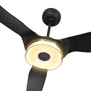 TRIFECTÉ Trifecte 60 Inch Ceiling Fan with Light and Remote, Smart Ceiling Fan Compatible with App/Alexa/Google/Siri, Low Profile Ceiling Fan with 10-Speed Reversible Quiet DC Motor, ETL Listed