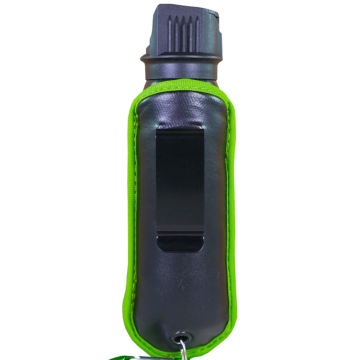 Trail Saver Pepper Spray for Hiking, Camping & Frontiersman - Police Grade Strength - Safety Package w/Compass, LED Light, Safety Whistle, Carabiner & Heavy Duty Metal Belt Clip (Green)