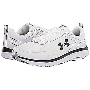 Under Armour Mens Charged Assert 9 Marble Running Shoe, White(101 Black, 11 US