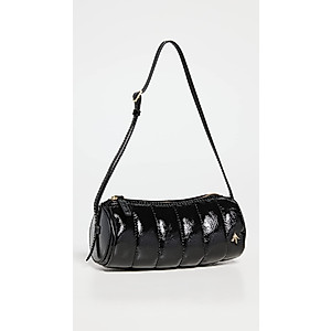 MANU Atelier Women's Mini Padded Cylinder Bag, Black, One Size