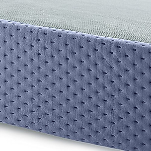 Mellow 9 Inch High Profile Box Spring, Heavy Duty Steel with Fabric-Cover, Easy Assembly, Navy, Queen