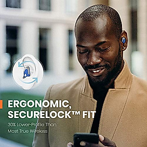 Helix True Wireless Earbuds, Bluetooth 5.0 Headphones, HD Audio with Unrivaled Bass, SecureLock Fit, Auto-Pairing, Hands Free Calling, Blue