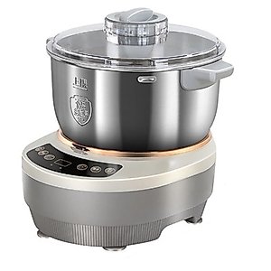 EEYZD Dough Maker with Ferment Function, Stainless Steel Professional Dough Mixer with Microcomputer Timing&Face-Up Touch Panel, Large Capacity,Grey,5L