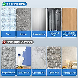 SIXDOVE 3 Pack Shower Caddy Shelves With 22 Hooks, Soap Holder Organizer Wall Mounted Shower Rack Basket With No Drilling Adhesive Shower Caddy Rustproof Storage Organizer (Black)