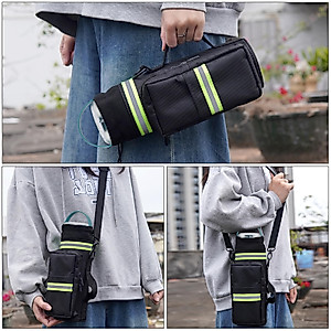 Portable Blender Storage Bag with Adjustable Strap for Ninja Cordless Hand Blender, Mini Blender Protective Pouch Holder-Case Only