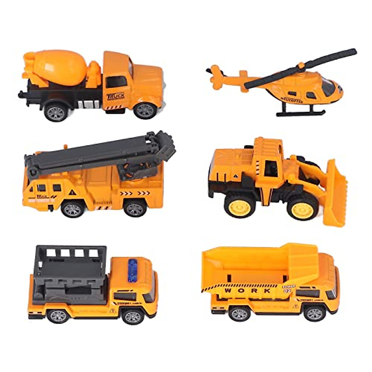SUAA Alloy Metal Truck Toys, Alloy Engineering Vehicle Toys 1:64 Joints Slidable for Home (Type 2)