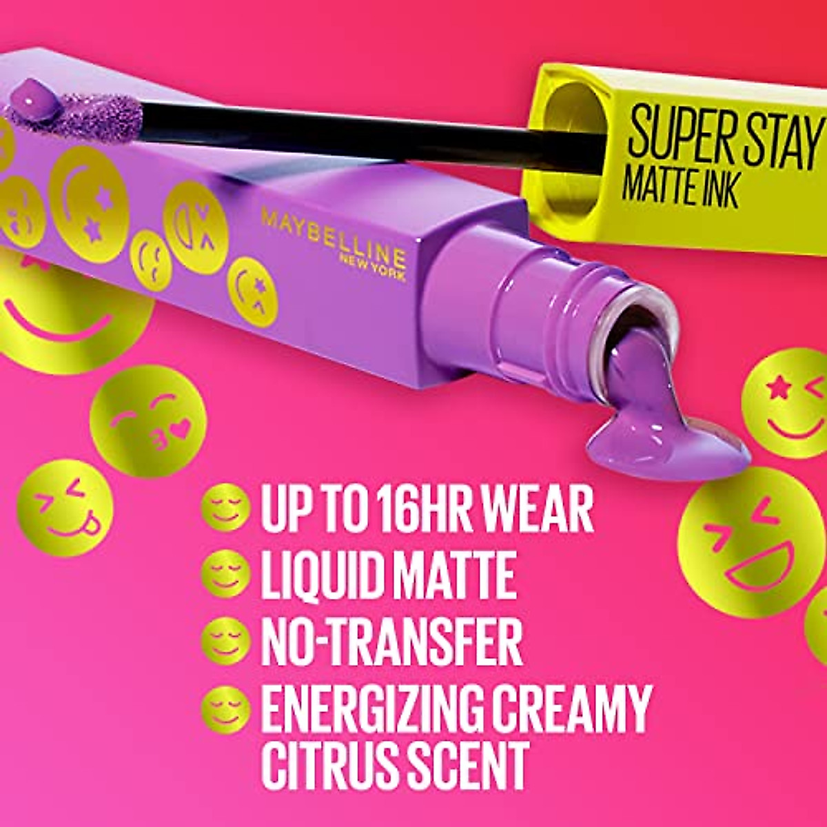 Maybelline Super Stay Matte Ink Liquid Lip Color, Moodmakers Lipstick Collection, Long Lasting, Transfer Proof Lip Makeup, De-Stresser, Mauve Nude, 1 Count