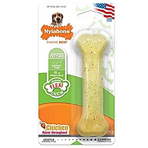 Nylabone Flex Moderate Chew Dog Toy Chicken Medium/Wolf (1 Count)