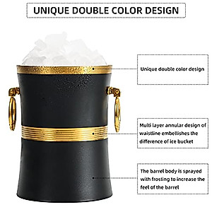 Stylish Black Ice Bucket for Parties and Events