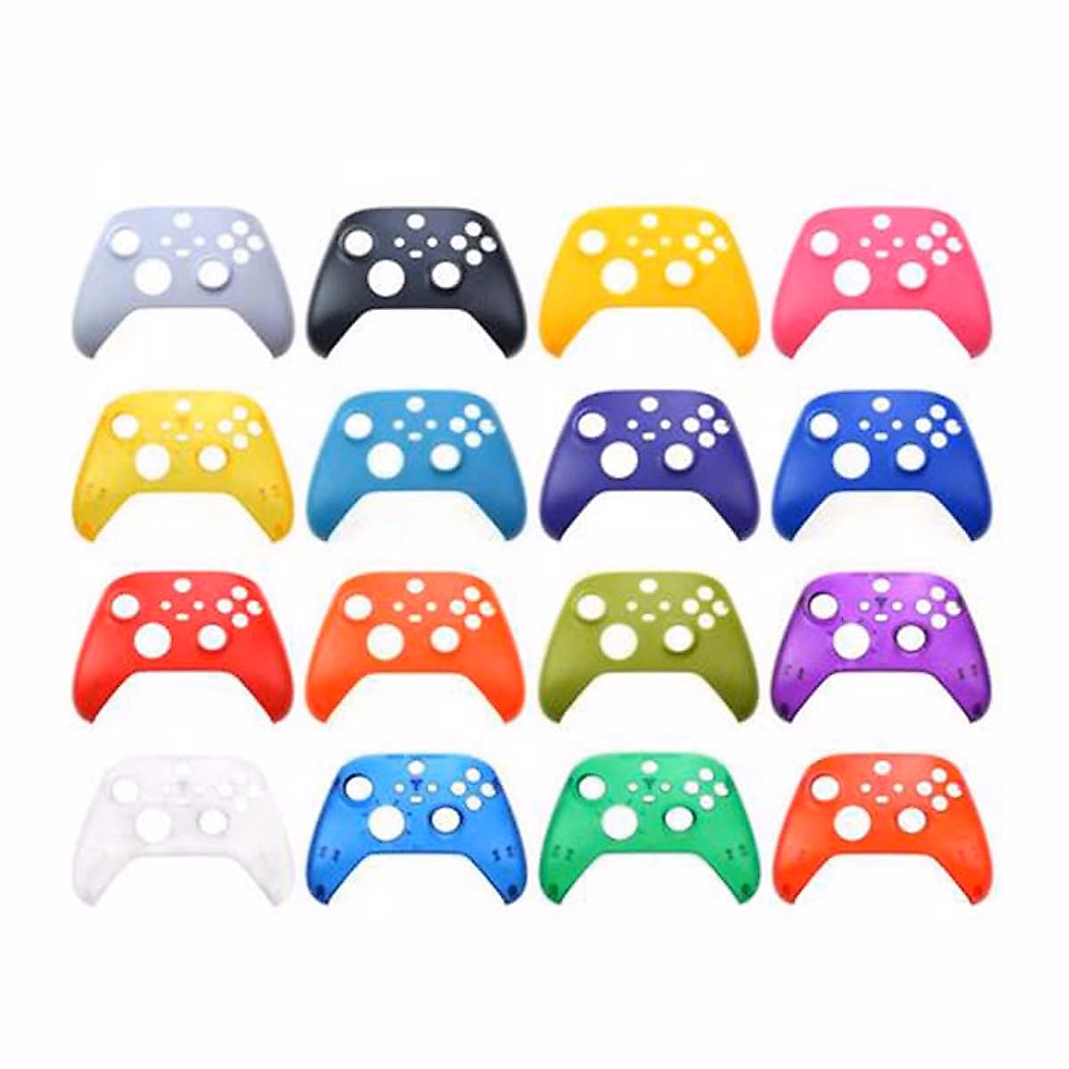 Limentea Replacement Front Case for Xbox Series X S Controller Solid Color Top Housing Shell Cover Faceplate (White)