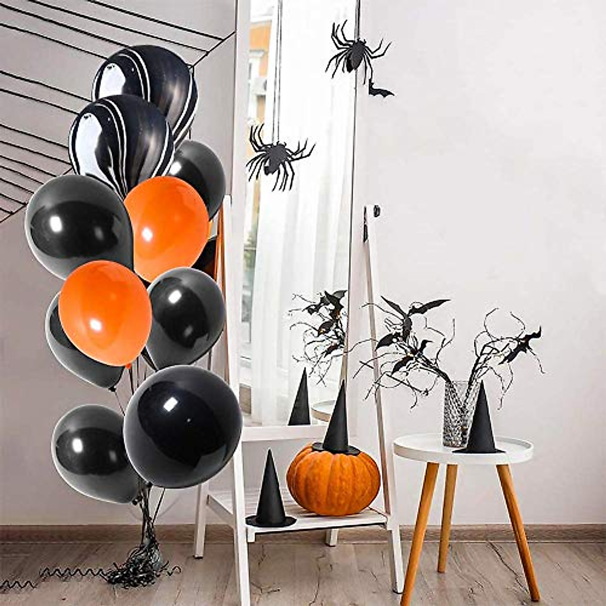 Abbaoww 100 Pcs Black Balloons 10 Inch Strong Latex Balloons for Party Decoration, Birthday, Wedding, Anniversary, Christmas and Arch Supplies