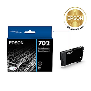 EPSON T702 DURABrite Ultra -Ink Standard Capacity Black -Cartridge (T702120-S) for select Epson WorkForce Pro Printers