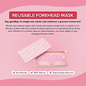 SKIN GYM Silicone Forehead Wrinkle Patches Reusable - Disposable Forehead Wrinkles Treatment to Smooth & Help Skincare Products | Eco Friendly, Anti-aging, 100% Silicone & Reusable Brow Mask
