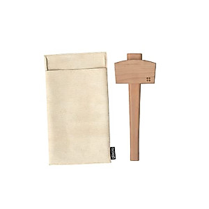 glacio Ice Mallet and Lewis Bag - Wood Hammer and Canvas Bag for Crushed Ice