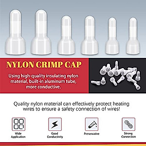 Hilitchi 250pcs 22-16/16-14/12-10 Gauge Closed End Crimp Terminals Connectors Kit