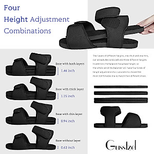 GUSSTZEL Professional Shoe Lift for Uneven Legs, Shoe balancer, Shoe Leveler for Walking Boot, Even Up for Men & Women, Women 6-7.5, Men 5.5-7.5